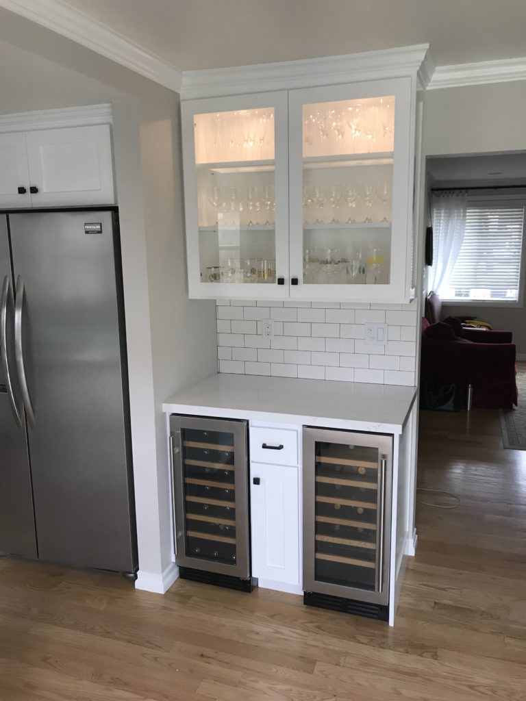 Bar Area with Lighted Display Case | HEFFORD